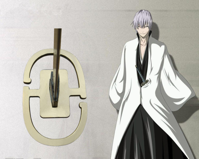 Japanese Anime Bleach Katana Gin Ichimaru Shinso Folded Steel Sword ...